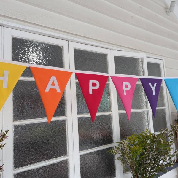Happy Birthday Bunting - Etsy