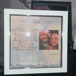 Personalised Remembrance Frame. in Memory Frame. Sympathy Gift ...
