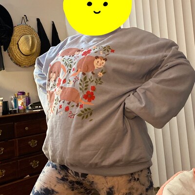 Opossum Sweatshirt Possum Print Sweatshirt Kawaii Possum Gift Possum ...