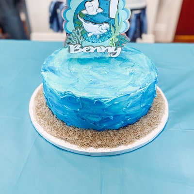 Baby Beluga Shaker Birthday Cake Topper, Baby Beluga Decorations, Baby ...