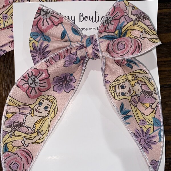 Disney Princess Fable Bows | Princess Floral Bow - Etsy