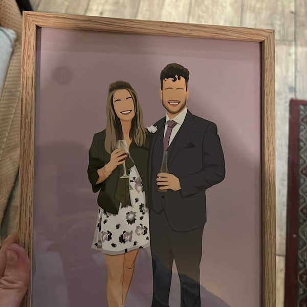 Friends Faceless Portrait, Faceless Portrait, Custom Faceless Portrait ...