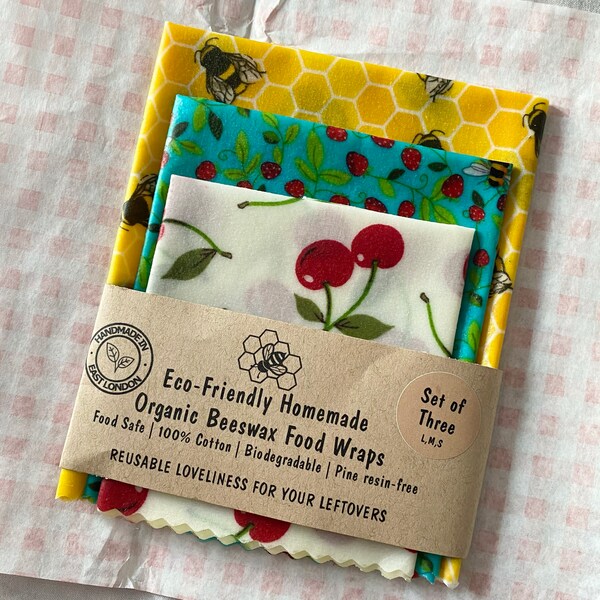 XXL Bread Beeswax Wraps, Affordable Gifts, No Pine Resin, Earth Kind ...