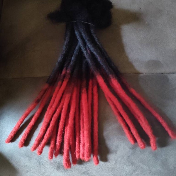 Real Human Hair Loc Extensions Bundles Permanent & Hand-made Dreadlock ...