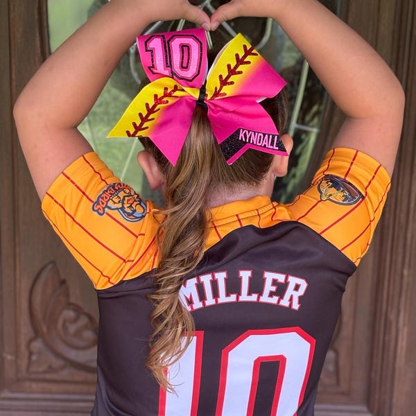 Old Gold and Black Collegiate Cheer Bow, Collegiate Glitter Cheer Bow ...