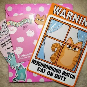 Neighborhood Watch Cat SIAMESE Window Cling Window Kitty Gift for Cat ...