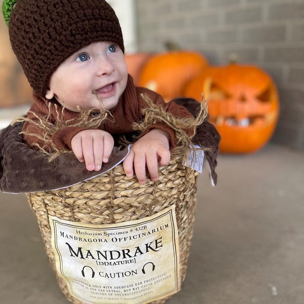 Realistic Mandrake Label, Printable Sticker Prop Potter Herbology - Etsy