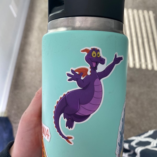 EPCOT Figment Sticker: Waterproof Vinyl Dragon Decal - Etsy