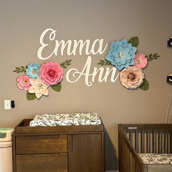 Daisy Sign With Custom Name, Ladybug Sign, Round 3D Wooden Name Sign ...