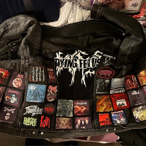 REFLECTIVE Top or Bottom Rocker, Embroidered Patch, Custom Embroidered ...