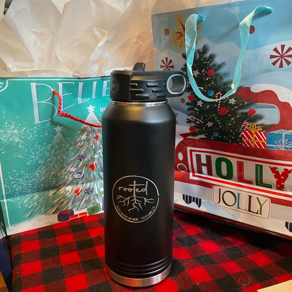 Gourde personnalisée gravée au laser avec logo personnalisé, logo d ...