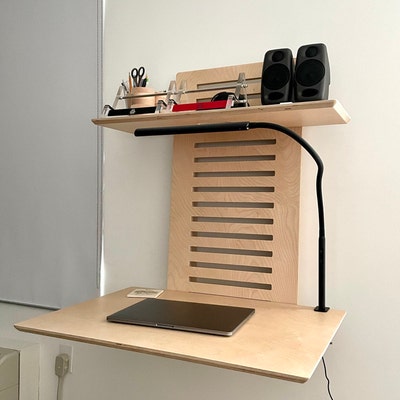 Wallstand Standing Desk Wall Mounted Ergonomic Office With Adjustable ...