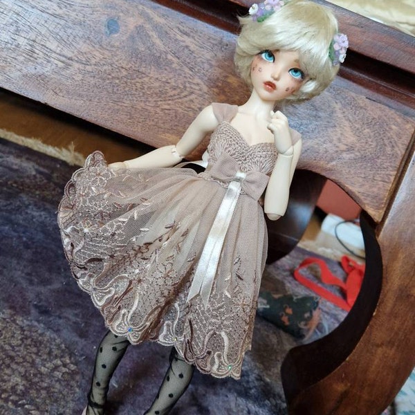 Navy Blue or Aubergine Ruffle Dress for Bjd MSD and Tonner Dolls - Etsy