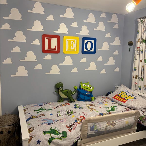 Toy Story Style Wooden Alphabet Blocks. Name Blocks. Personalised ...