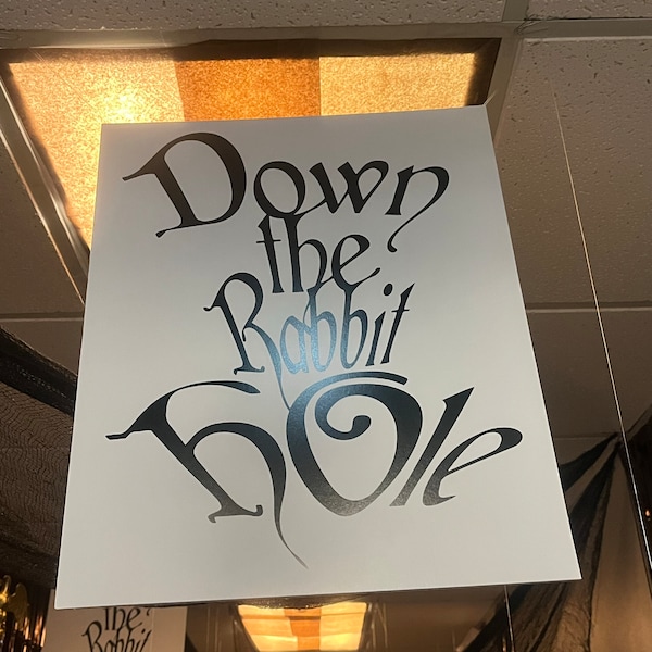 Down the Rabbit Hole, Wonderland SVG, the Rabbit Hole SVG, T-shirt ...