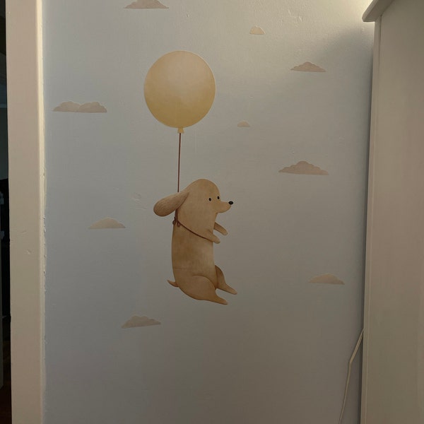 Balloon Dog Wall Decal, Plastic-free Kids Room Wall Stickers - Etsy