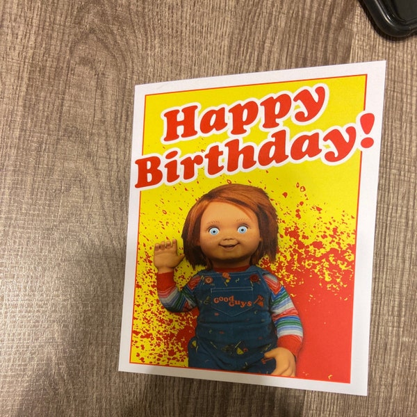 Happy Birthday! (child's Play / Chucky Theme) - Greeting Card - Etsy
