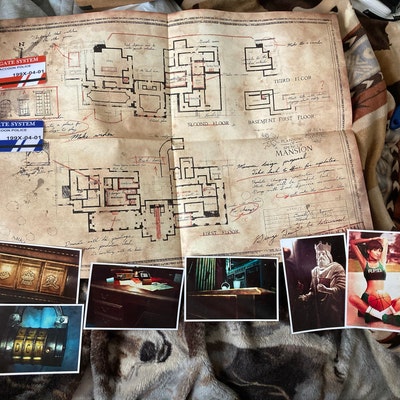 Resident Evil Spencer Mansion Map Plan Poster - Etsy UK