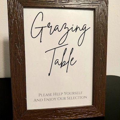 Grazing Table Sign, Grazing Station, Grazing Bar, Graze, Charcuterie ...