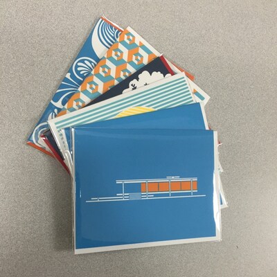 Handmade Letterpress Tiny Trailer Card - Etsy