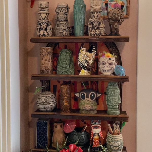 Four Tier Oval Shape Mug Shelves - Etsy