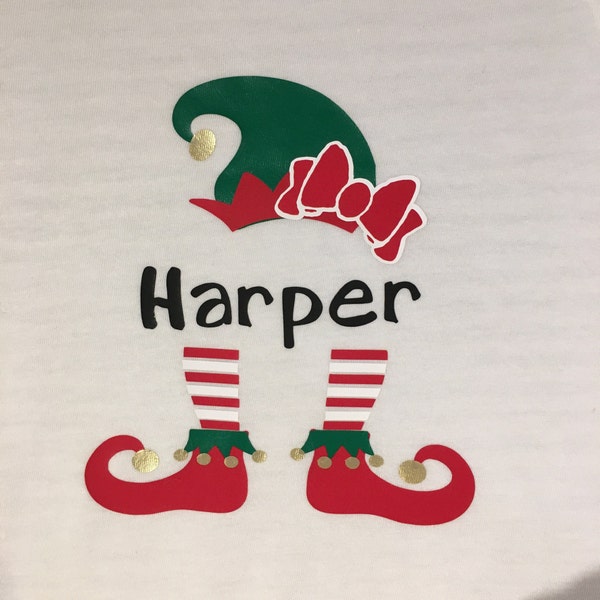 Elf Monogram SVG Cut File Vinyl Decal for Silhouette Cameo Cricut Iron ...