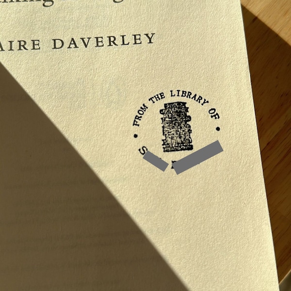 From the Library of |custom Library Stamp|personalized BOOK Stamp ...