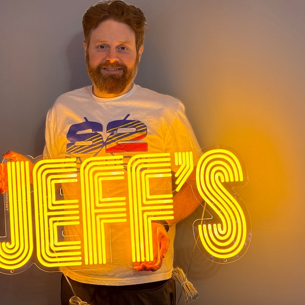 Tron Flynn's Arcade LED Neon Sign, Custom LED Neon Sign, Home Wall Art ...