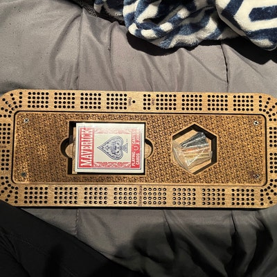 Extra Large Personalized Cribbage Board With Storage & Custom Engraving ...