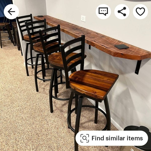 Barn Xo High Top Bar Table, Bar Height (42" High) Table With Powder ...