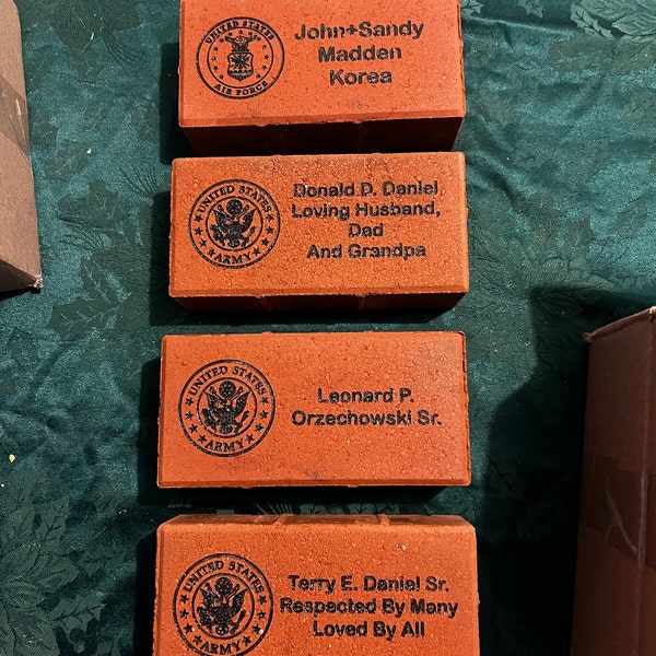 Custom Laser Engraved Brick - Etsy