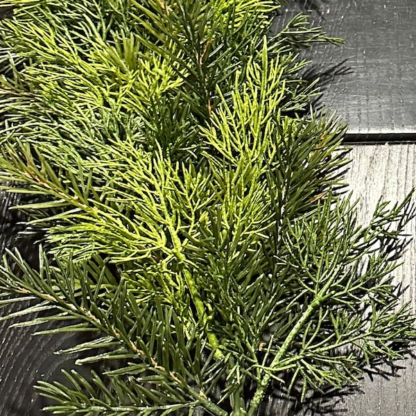 6FT Real Touch Cedar & Hemlock Garland/garland/artificial Greenery ...