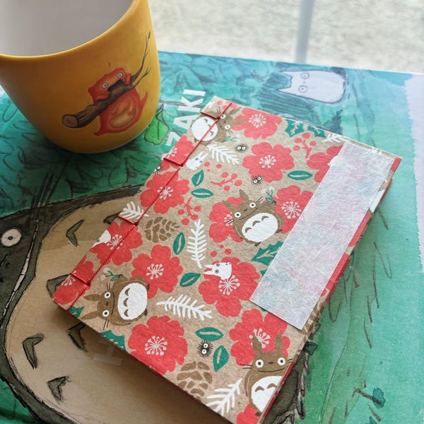 Handmade Japanese Inspired Bookbinding Journal Notebook. 6"x9", Unlined ...