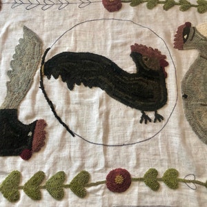 Rug Hooking Pattern on Linen Cape Cod 1829 New England Whale and ...