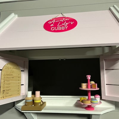 Personalised Acrylic Cubby House Sign Kids Sign Cubby House Decor Kids ...