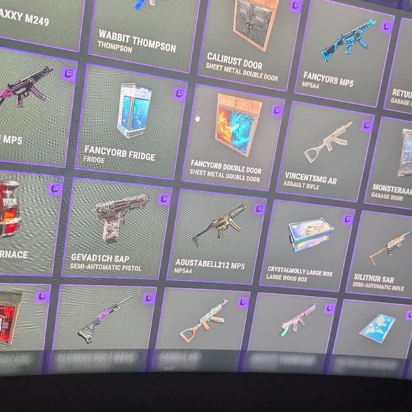 Rust All Rounds 42 + 43 + 44 + 45 + 46 + 47 + 48 [total 82/82 Skins] - Twitch Drops - Etsy