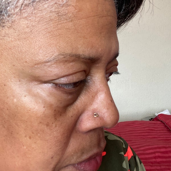 Ruby Nose Ring-nose Stud-piercing Jewelry - Gold-filled or Sterling ...