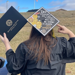 Business M.B.A Printed Graduation Cap Topper Motivated Grad - Etsy