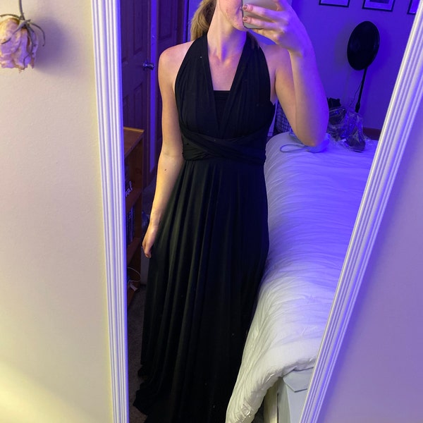 Beige Infinity Dress, Champagne Bridesmaid Dress, Prom Dress, Twist ...