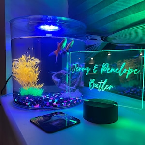 Personalised LED Name Sign. Custom Engraved Light up Name - Etsy