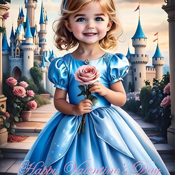 Princess Riding a Unicorn Get Your Own Princess Portrait From Your ...