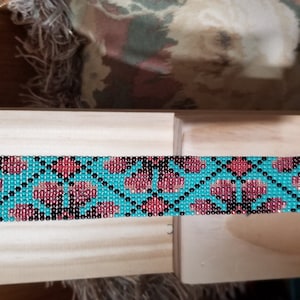 Pink Rose Gold Bead Loom Pattern Geometric Loom Bracelet - Etsy