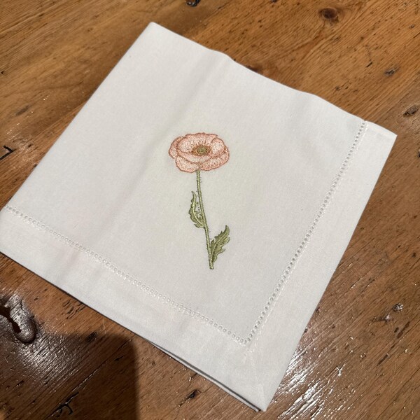 Set of Embroidered Easter Napkins, Religious Cross, Matthew 28:6 ...