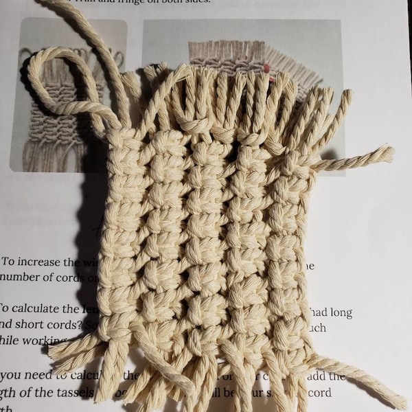 Eng | Ita Macrame PDF PATTERN | Macrame Coaster | Table Setting | Easy Macrame Tutorial - Etsy