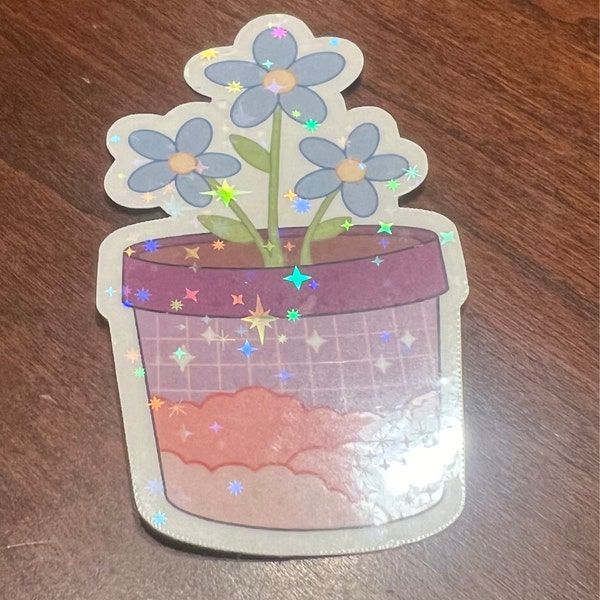 Dragonfly Holographic Sticker, Sparkly Dreamy Bug, Colorful Insect ...