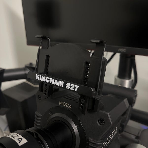 Phone Holder for Moza Base R3 R5 R9 R12 - Display Your Dashboard - 3D ...