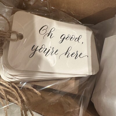 Custom Lettered Tag hand Written Names in Your Choice of Calligraphy ...