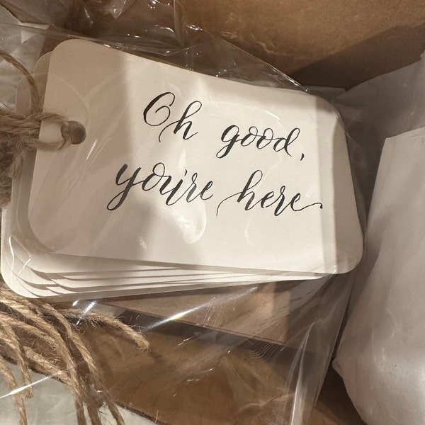 Custom Lettered Tag -hand Written Names in Your Choice of Calligraphy ...