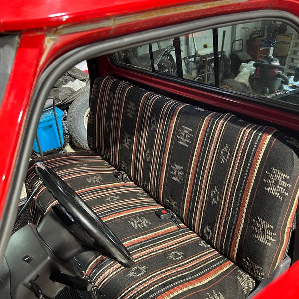 Navajo Saddle Blanket Seat Cover 100% Make in USA Black - Etsy