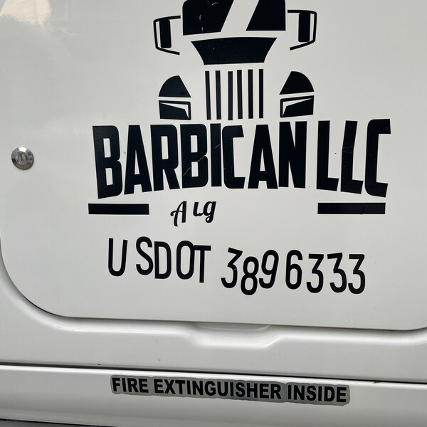Custom US DOT Trucking Decal Stickers Custom Truck Decal (tow Truck ...